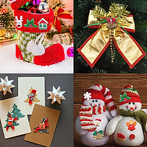 HADDIY Christmas Resin Charms for Crafts,100 Pcs Flatback Slime Charm Beads Miniature Ornaments for Christmas Embellishments,Craft Supplies and Mini Christmas Decorations