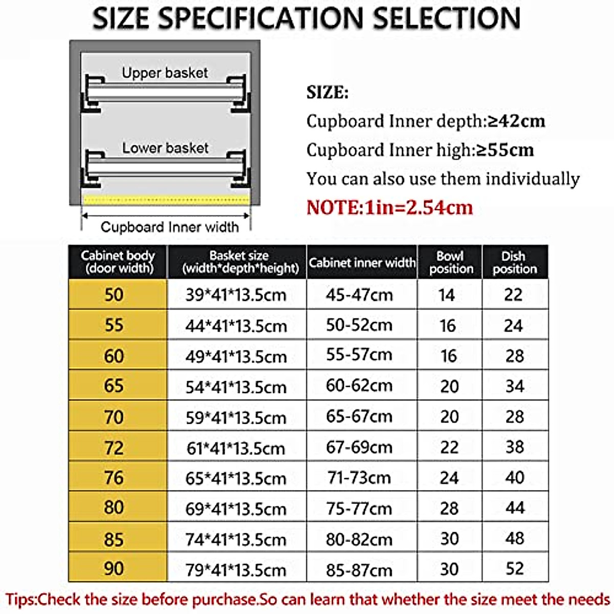 Pull Out Cabinet Drawer Organizer 2-Tier 304 Stainless Steel Wire Basket Pull Out Shelf Storage Organizer Heavy Duty Telescopic Shelving Slide Out Storage for Kitchen Base Cabinet, Cupboard, Pantry (B