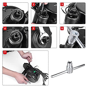 Greenergia Bottom Bracket Tool Axle Remover for Bafang Mid Drive BBS BBSHD Motor Kit