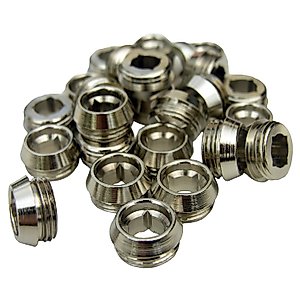 LASCO SB-23-25 21/32-Inch x 18 Thread Faucet Seat for Price Pfister Brand Tub and Shower Valves, 3/8-Inch, Brass, 25-Pack