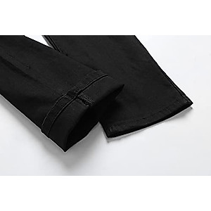 WULFUL Men's Ripped Jeans Slim Fit Skinny Stretch Comfy Denim Jeans Pants