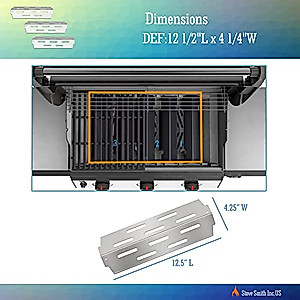 Tombili Heat Deflectors for Weber Genesis II 310 & Genesis LX 340 Parts (2017 and Newer), Fits Weber Genesis II Gs4 Parts,3PK.