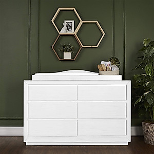 Evolur Maddox Double Dresser, Weathered White