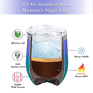 LiqCool Gifts for Mom, Mothers Day Gifts for Mom, Christmas Gifts for Mom from Daughter Son, Mommy Sippy Cup Tumbler, Gifts for Mom Who Has Everything for Birthday Valentines Day (12 Oz, Gradient)