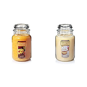 Yankee Candle 1114681Z Large Jar Candle Mango Peach Salsa & Large Jar Candle Vanilla Cupcake