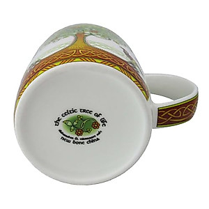 New Bone China Mug With Celtic Tree Of Life Design, 325Ml