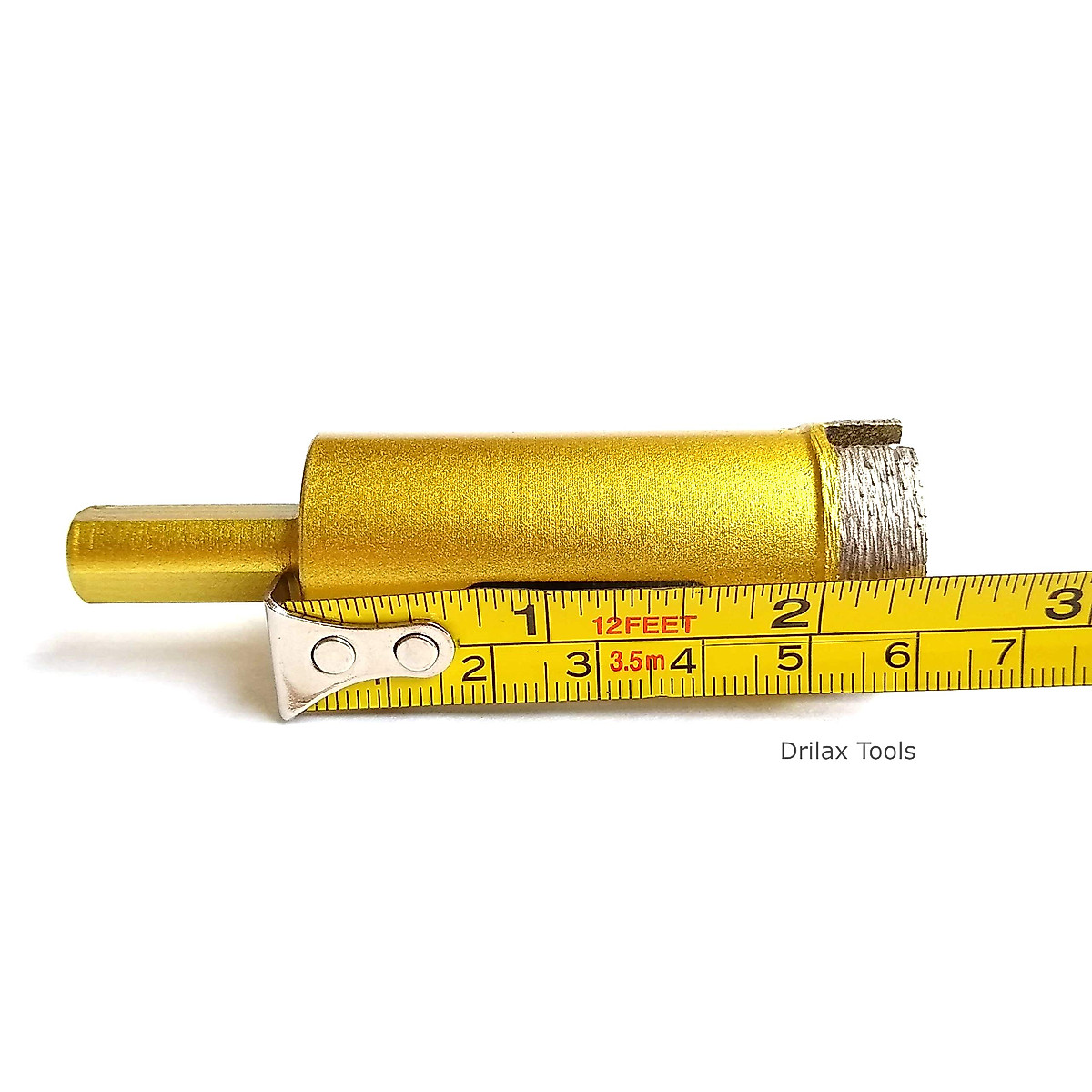 1 Inch Masonry Drill Bit for Concrete Diamond Hole Saw Heavy Duty Dry Core Hole Saw for Concrete, Pavement Stones, Quartz, Granite, Brick, Cinder Block Extra Long Depth of Cut