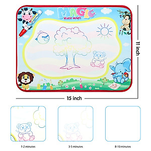 Becko Children’s Travel Toy Tray Kids’ Car Seat Snack, Game Tray Activity Table for Stroller, Car, Airplane, Road Trip with Doodle Mat, Foldaway & Portable