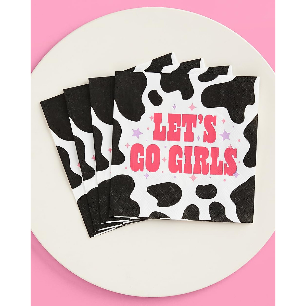 xo, Fetti Let's Go Girls Rodeo Napkins - 3-ply, 25 pcs | Bachelorette Party Decorations, Nashville Supplies, Cowgirl Bride Party Favors, Birthday Party, Western Theme