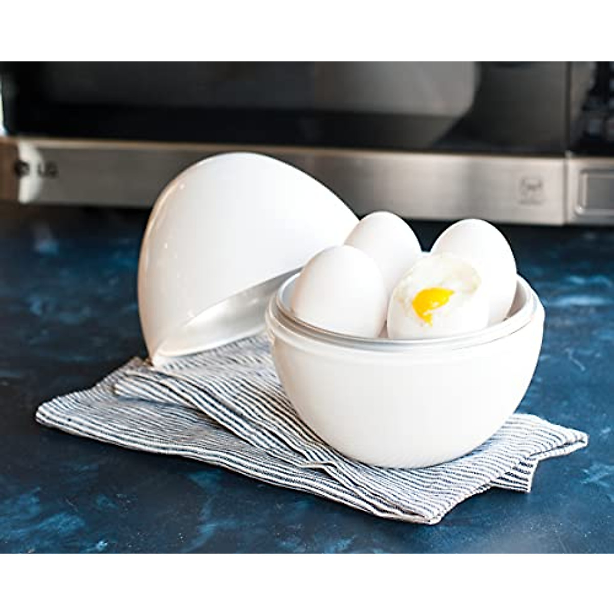 Nordic Ware Microwave Egg Boiler, 4 Capacity, White