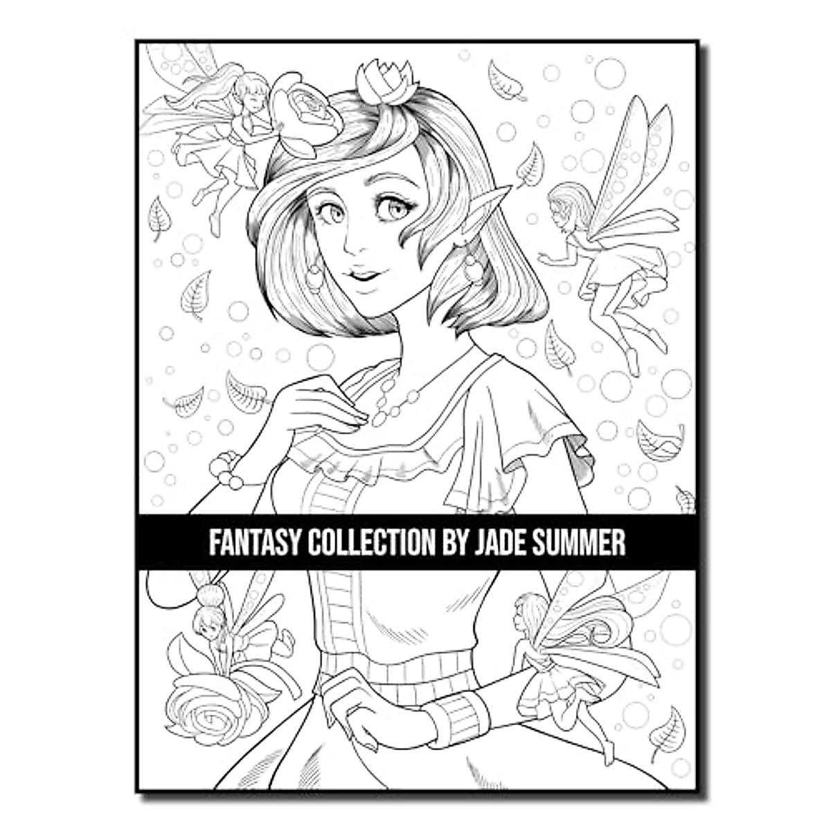 Fantasy Collection: An Adult Coloring Book with 100+ Incredible Coloring Pages of Mermaids, Fairies, Vampires, Dragons, and More!
