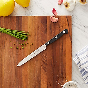 HENCKELS Classic Razor-Sharp 5-inch Tomato Knife, German Engineered Informed by 100+ Years of Mastery, Vegetable Knife