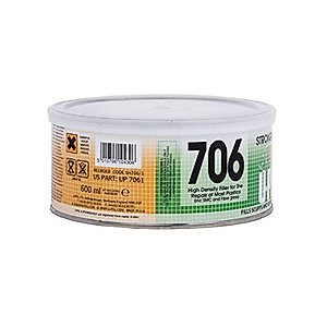 U-Pol Products 7061 Stronghold Body Filler for Plastic - 600ml Tin