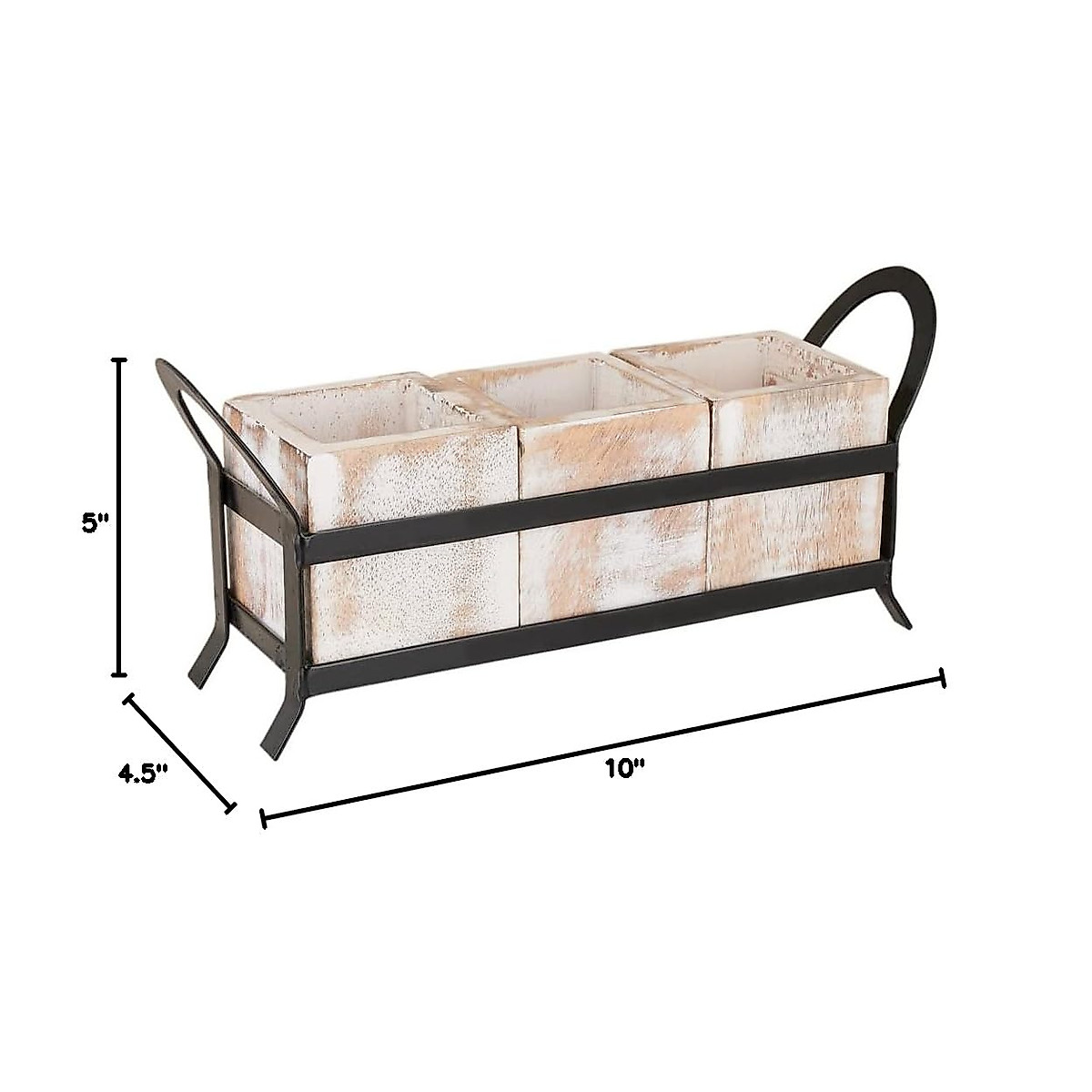 CUT02WW Wooden Utensil Cutlery Holder Caddy Flatware and Silverware Organizer Spoons, Forks, Knifes and Napkin Supplie