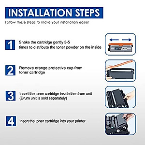 [High Yield] LVE Compatible 1PK TN-630 Black Toner Cartridge Replacement for Brother TN630 TN660 Toner Works with HL-L2340DW MFC-L2685DW MFC-L2740DW DCP-L2520DW HL-L2305W HL-L2320D Printer Toner