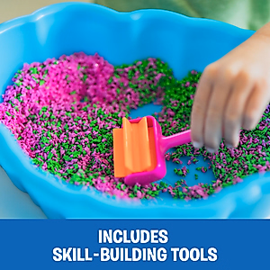 Educational Insights Playfoam Pluffle Sensory Station with 2 Colors of Playfoam Pluffle for Sensory Bins, Ages 3+