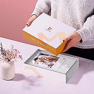 witfox Custom Song Plaque Birthday Gifts for Men/Women – QR Code Spotify Plaque Customized Music Gift for Him/Her – Personalized Acrylic Song with Photo Gifts for Girlfriend/Boyfriend