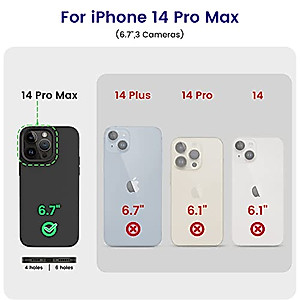 OTOFLY Designed for iPhone 14 Pro Max Case, Silicone Shockproof Slim Thin Phone Case for iPhone 14 Pro Max 6.7 inch (Black)