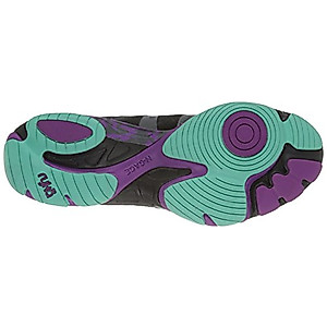Ryka Women's Influence Black/Sugar Plum/Vivid Aqua Training Shoe 8.5 M US