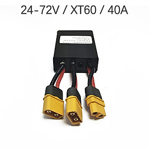 Copgge 40A 72V Dual Battery Parallel Connector XT60 Parallel Battery Converter for Increase The Capacity by Connecting Two Batteries in Parallel Equalization Module
