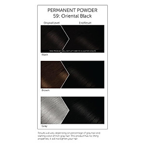 Bigen Permanent Powder Hair Color 59 Oriental Black 1 ea (Pack of 2)