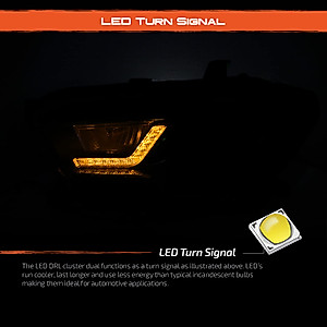 AKKON - [Full LED] For 2016-2023 Toyota Tacoma SR/SR5 LED Sequential Retrofit Projector Black Headlights Assemblies