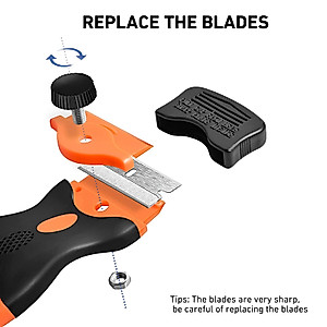 Headley Tools Razor Blades Single Edge, 100 pcs Single Edge Razor Blade for Razor Blade Scraper (Pack of 100)