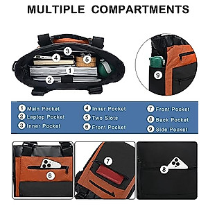 BASICPOWER Backpack Purse for Women Convertible Laptop Tote Work Diaper Bag Nurse Teacher Bag for Travel