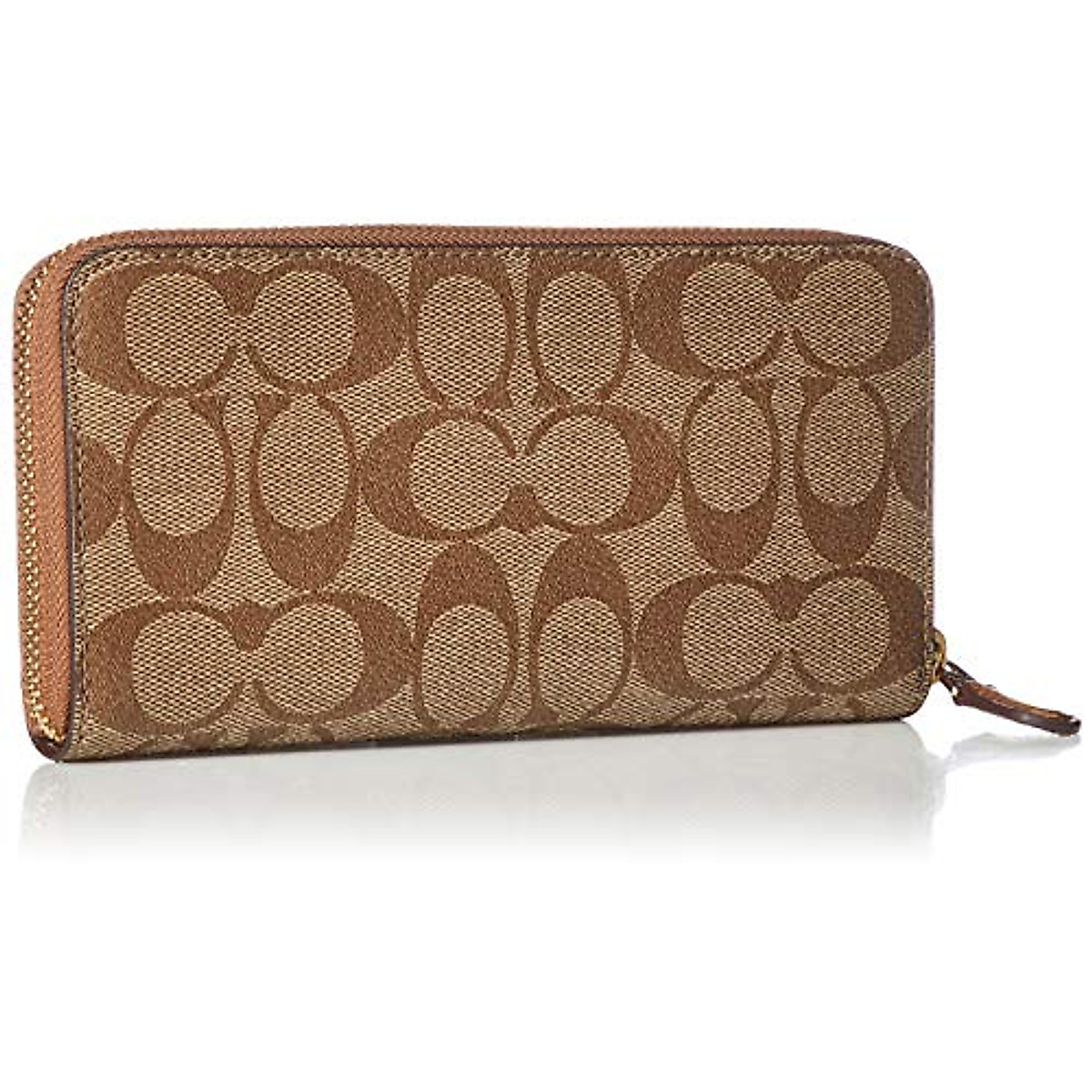 COACH(コーチ) Women Wallet, Khaki/Saddle, One Size