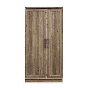 Sauder HomePlus Storage Pantry cabinets, L: 35.35" x W:17.09" x H: 71.22", Salt Oak finish