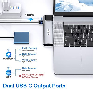 USB C Adapter Hub for MacBook Pro Air M1 M2 2022 2021 2020 2019 13 15 16" 8 in 2 Multiport Laptop Extender USB C Dongle with 4K HDMI USB 3.0 2.0 Ethernet SD TF Thunderbolt 3 USB-C Mac Converter