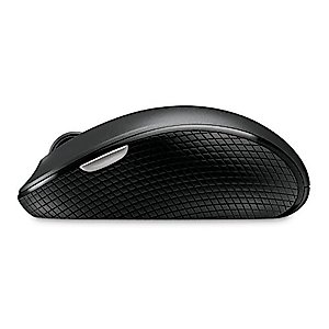 Microsoft Wireless Mobile Mouse 4000 - Graphite. Comfortable Ergonomic design, Wireless, USB 2.0 with Nano transceiver for PC/Laptop/Desktop, works with Mac/Windows Computers
