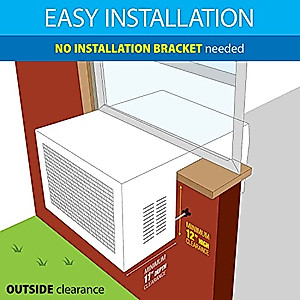 Soleus Air Exclusive 8,000 BTU With WiFi Over the Sill Air Conditioner, Class of its Own for Safety and Whisper Quiet, Along with Keeping Your Window View (Fits up to 11" Wide Window Sill)