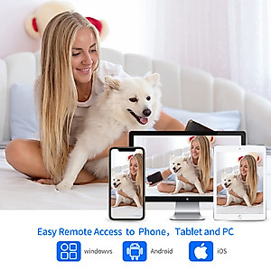 【8CH Expandable】Wifi Security Camera System,Sdeter Outdoor 8 Channel 1080P Home Video Wireless NVR Kit with 1TB HDD,4pcs Indoor Outdoor Surveillance IP Cameras Set,Easy Remote View,Plug Play,Free APP