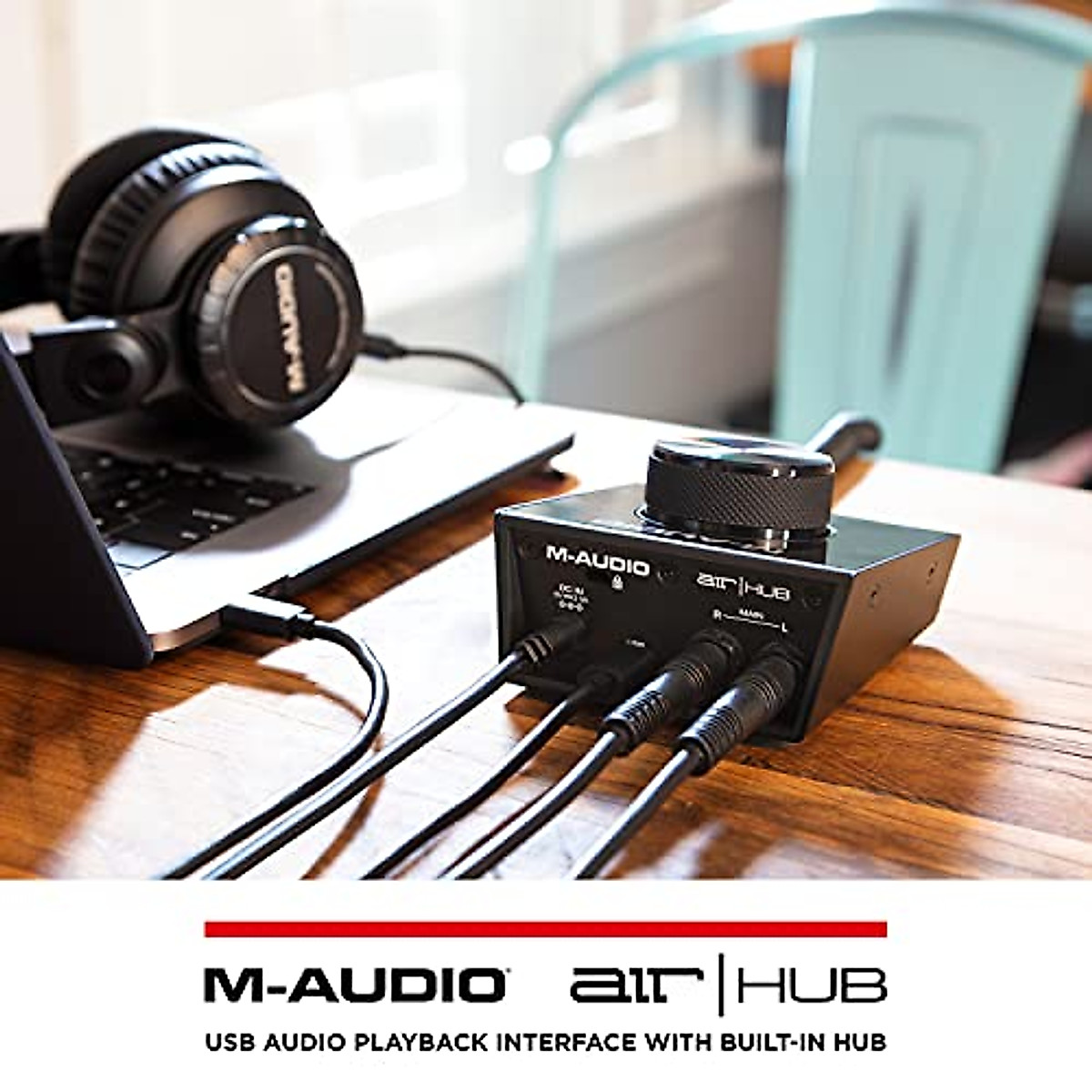M-Audio AIR|HUB - USB Audio Interface with 3 Port Hub and Recording Software from MPC Beats Included