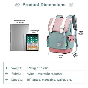 WindTook Laptop Backpack for Women Computer Bag 15 Inch Girls School College Bookbag Travel Backpack Purse Daypack Work Bagpack with USB Port