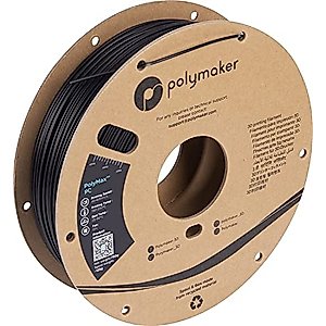 2.85mmTough PC Filament 3mm, Black Polycarbonate Filament 2.85mm 750g - Polymaker PolyMax Black PC Filament 3D Printer Polycarbonate Filament PC Max, Tough & High Heat Resistant