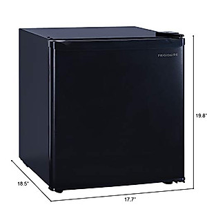 Frigidaire Black EFR115- AMZ 1.6 Cu Ft Bar Fridge, Compact Refrigerator, 1.7, 18.5"D x 17.7"W x 19.8"H