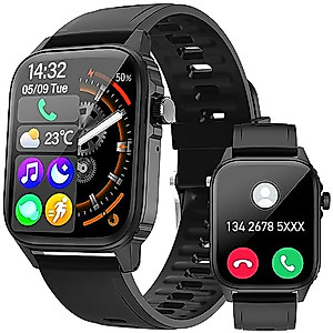 FILIEKEU 𝑯𝒆𝒂𝒓𝒕 𝑹𝒂𝒕𝒆 𝑺𝒎𝒂𝒓𝒕𝒘𝒂𝒕𝒄𝒉𝒆𝒔 Men Women Temperature Sleep Monitoring Fitness Smart Watch Bluetooth Call Waterproof 100 Sport Activity Trackers Calories for Android iOS Phone