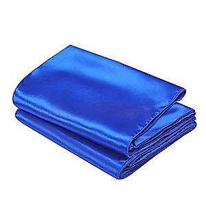 SiinvdaBZX 12 Pcs Royal Blue Satin Table Runner 12 x 108 inches Long, Bright Smooth Satin Wedding Table Runner Decorations for Birthday Parties, Buffet, Banquets, Graduations, Engagements