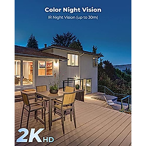 2K Security Battery Camera Outdoor Wireless Solar with Dual Lens 150° PIR Angle, 2.4/5GHz WiFi, Human/Vehicle Detection, Motion Spotlights Color Night Vision, Two Way Talk, Reolink Duo w/Solar Panel