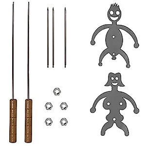 Hot Dog and Marshmallow Roasters-Bonfire Grill Stick for Campfire, Bonfire and Grill