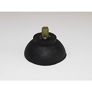 JL Missouri Parts 4X #8-32 1/4" Screw in 1" Rubber Suction Cups, 7/16" Tall, Made in USA Foot Isolator