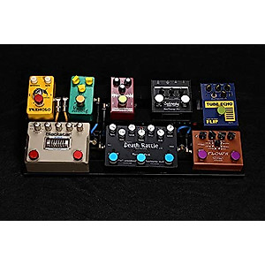 Dopro Metal Guitar Effect Pedal Footswitch Toppers Effect Foot Nail Caps Aluminium Pedal Protection Cap with Multi Colors 5-Pack