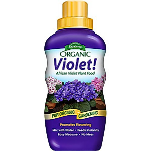 Espoma Organic Violet! 8-Ounce Concentrated Plant Food – Plant Fertilizer and Bloom Booster for All Violets and Indoor Flowering Plants. Promotes Vigorous Growth and Blooming.