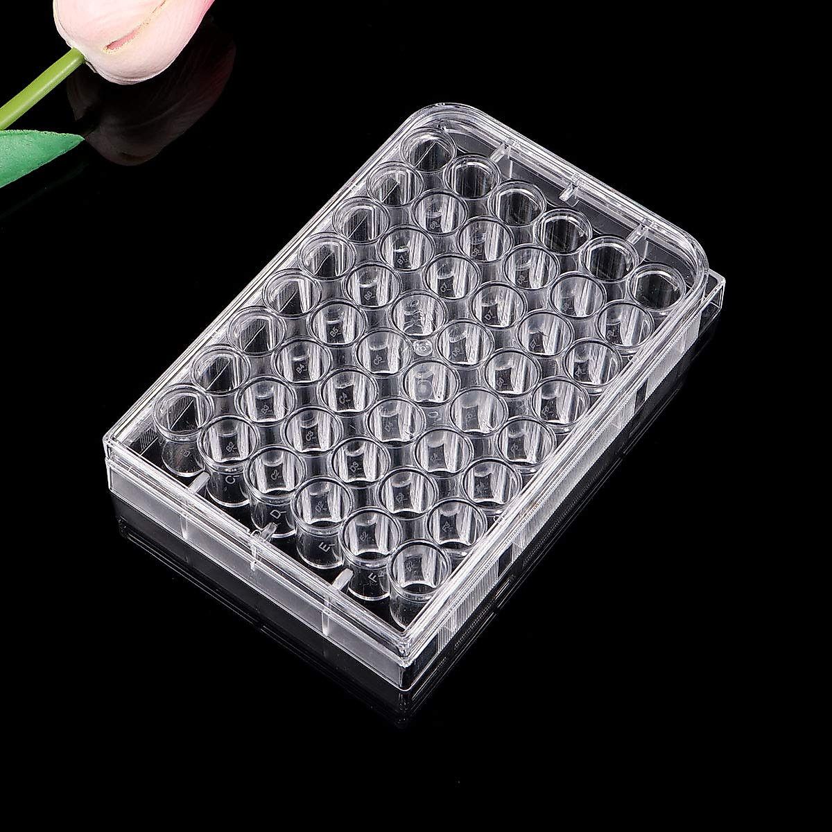 UKCOCO Plastic Premium Culture Plate 48 Well Cell Culture Plate for Lab