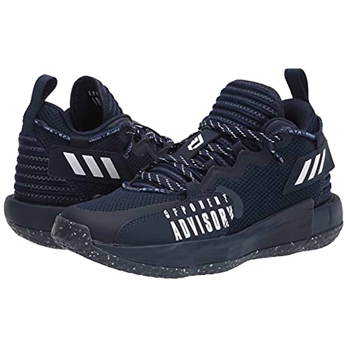 adidas Unisex Dame 7 Extply Basketball Shoe, Team Navy Blue/White/Team Navy Blue, 11 US Men