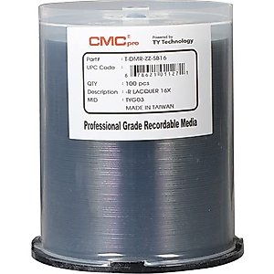 Taiyo Yuden 200 CMC Pro 16X DVD-R 4.7GB Silver Thermal Lacquer