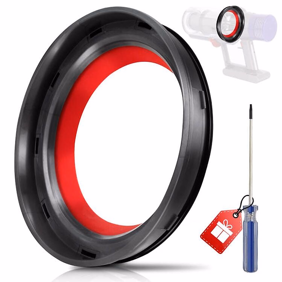 Dust Bin Top Fixed Sealing Ring Replacement for Dyson V11 SV14 SV15 V15 SV22 Vacuum Cleaner Dust Bucket/Dirt Cup Replacement Parts, Cleaner Repair Part Accessories