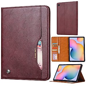 Tablet PC Case Tablet Case Compatible with Samsung Galaxy Tab A8 10.5 inch 2021 (SM-X200/X205), w/Card Slot Premium PU Leather Magnetic Clasp Flip Folding Stand Cover Protective Cover Tablet home ( Co